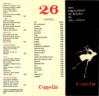 Coppelia los Helados deliciosos más Populares