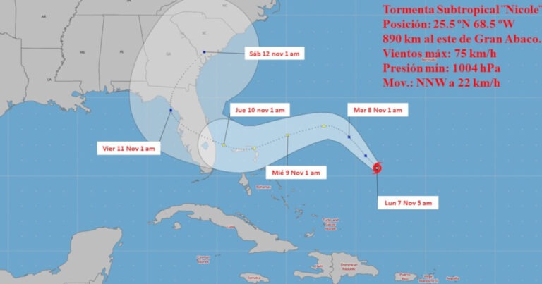 Emiten estado de emergencia en condados de la Florida por tormenta ...