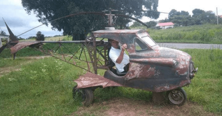 Cubano construye helicóptero artesanal - Todo Cuba