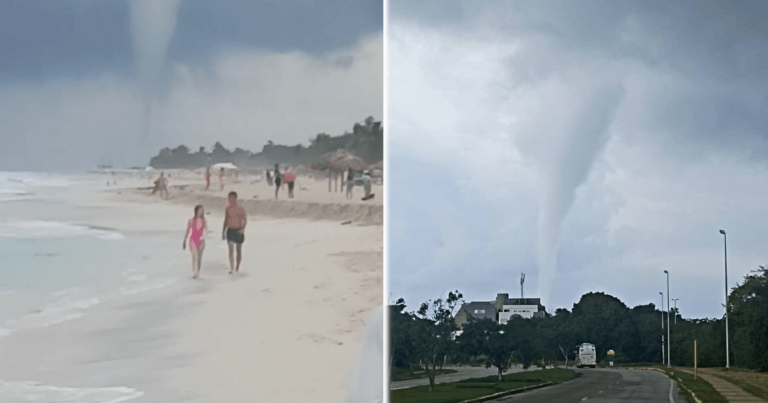 Captan tromba marina en Varadero - Todo Cuba